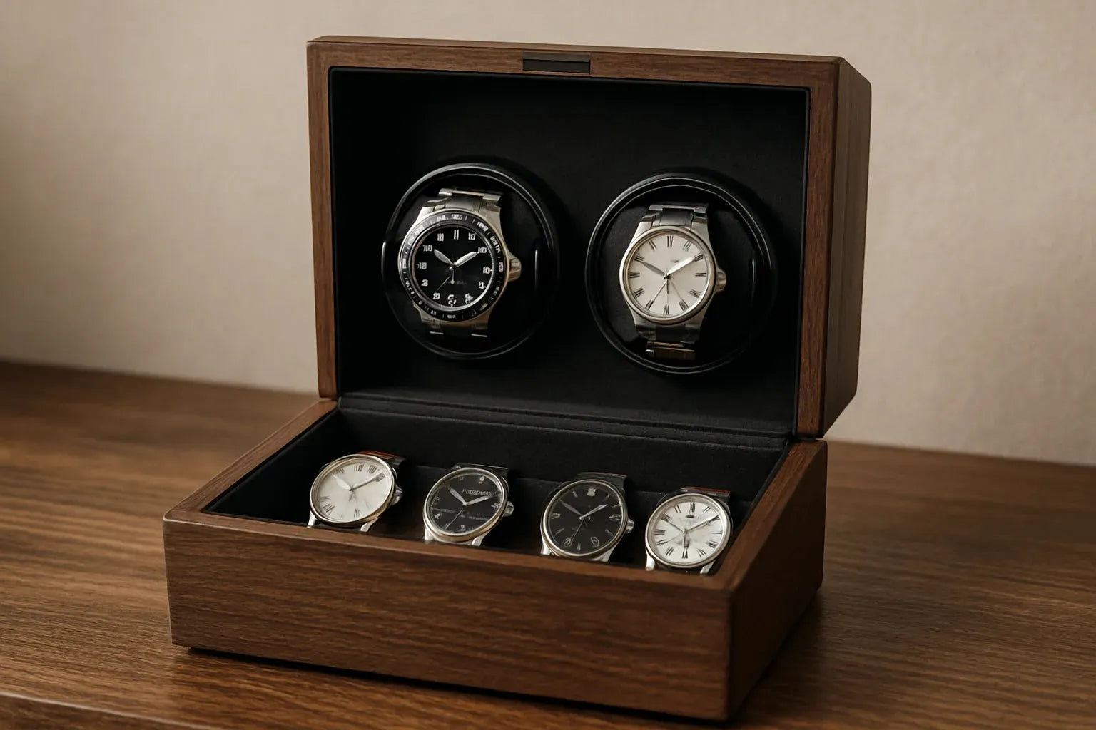 Dual Watch Winder Storage: Maximising Collection Display in Style