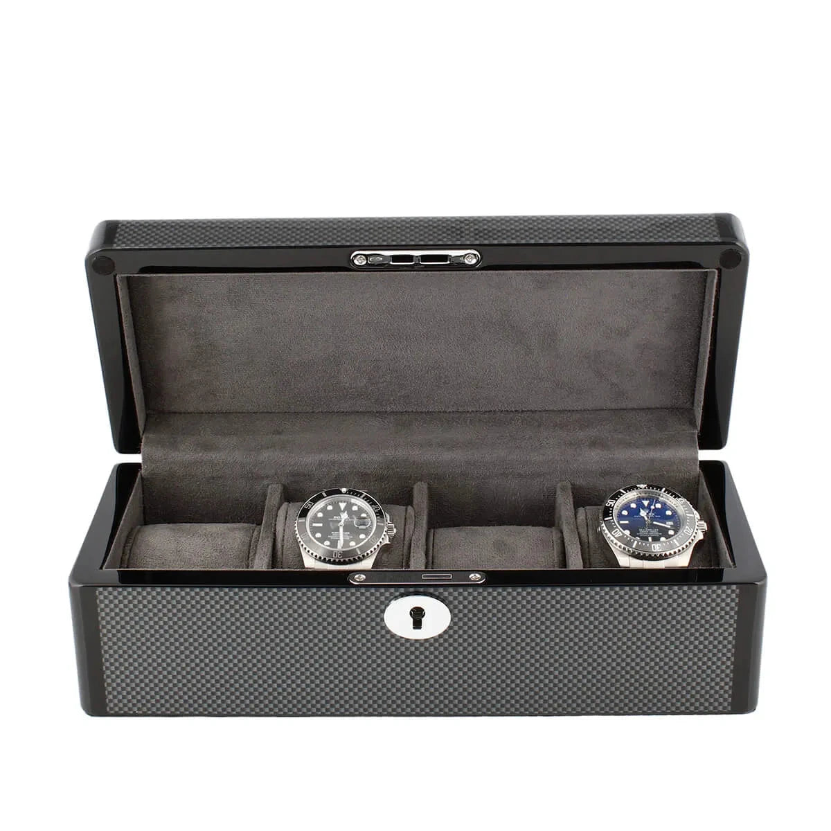 4 Watch Box in Carbon Fibre Finish Premium Quality by Aevitas